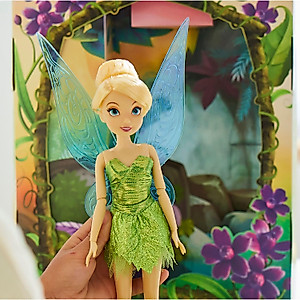 Disney Store Official Princess Story Doll - Tinker Bell from Peter Pan, 11 Inches, Includes Coloring Area and Additional Dress, Classic Outfit, Perfect for Girls