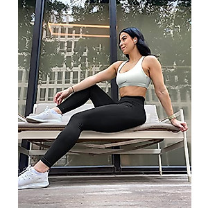 DREAMOON High Waisted Seamless Workout Leggings for Women Scrunch Butt Lifting Leggings Gym Booty Tummy Control Yoga Pant Comfort Tights(#1 Upgrade Seamless Amplify Black)