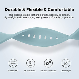 Ticwatch E3 Smart Watch Wear OS by Google for Men Women Plus 20mm Width Silicone Watch Bands Strap Replacement Watchband E3 and GTH Pro Health Monitor Fitness Tracker GPS NFC Mic Speaker