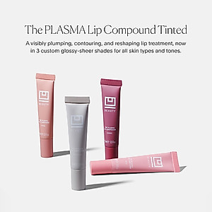 U Beauty The PLASMA Tinted Lip Compound Anti-Wrinkle & Anti-Aging Treatment - Shimmery Plumping Lip Gloss with Hyaluronic Acid, Shea Butter, Salicylic Acid & Peptides to Deeply Hydrate,Cassis - 15 mL