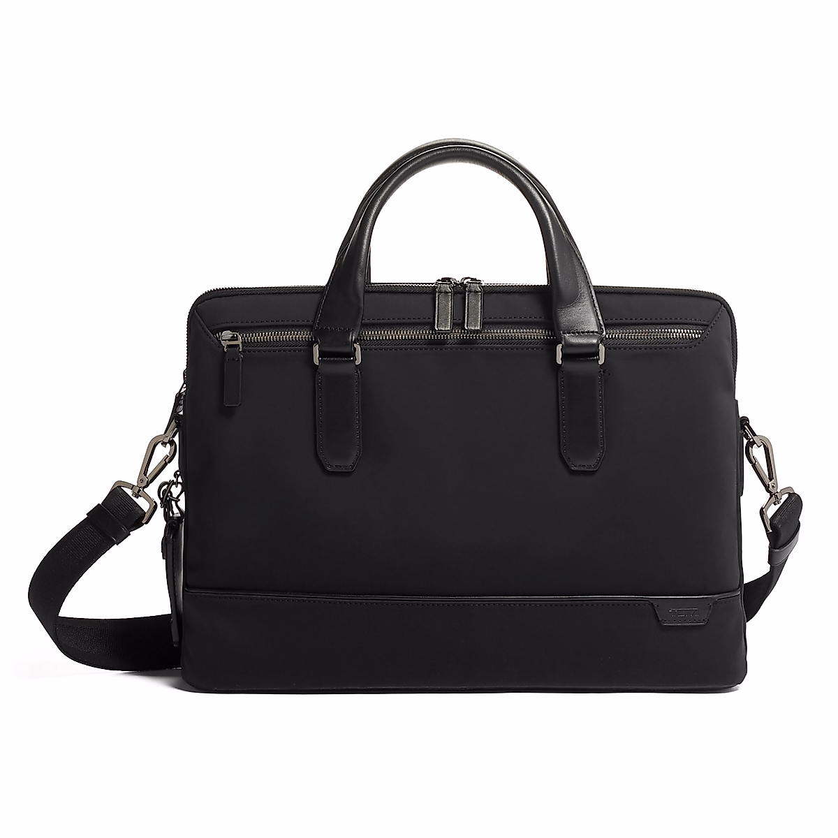 TUMI - Harrison Sycamore Slim Leather Top Zip Briefcase - 15 Inch Computer Bag for Men and Women - Black