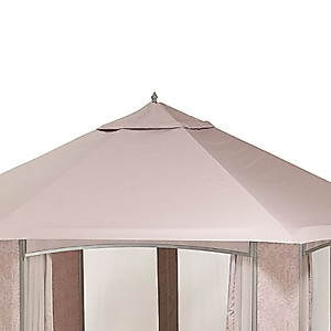 Garden Winds Oakbrook Hexagon Gazebo Replacement Canopy Top Cover - RipLock 350