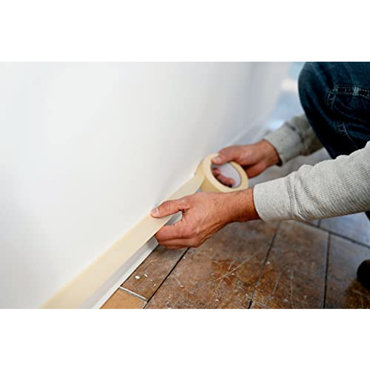 Scotch 3437-6 Masking Tape, 0.94" Width, Tan, 6 Count