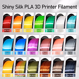 DO3D Silk Multicolored Rainbow PLA 3D Printer Filament, 1.75mm PLA Fast Color Change 3D Printing Material, 1kg Spool (2.2lbs),for FDM 3D Printers