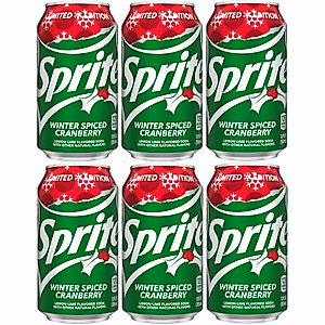 Sprite 12 oz. can (Pack of 6) (Winter Spiced Cranberry 6pk.)