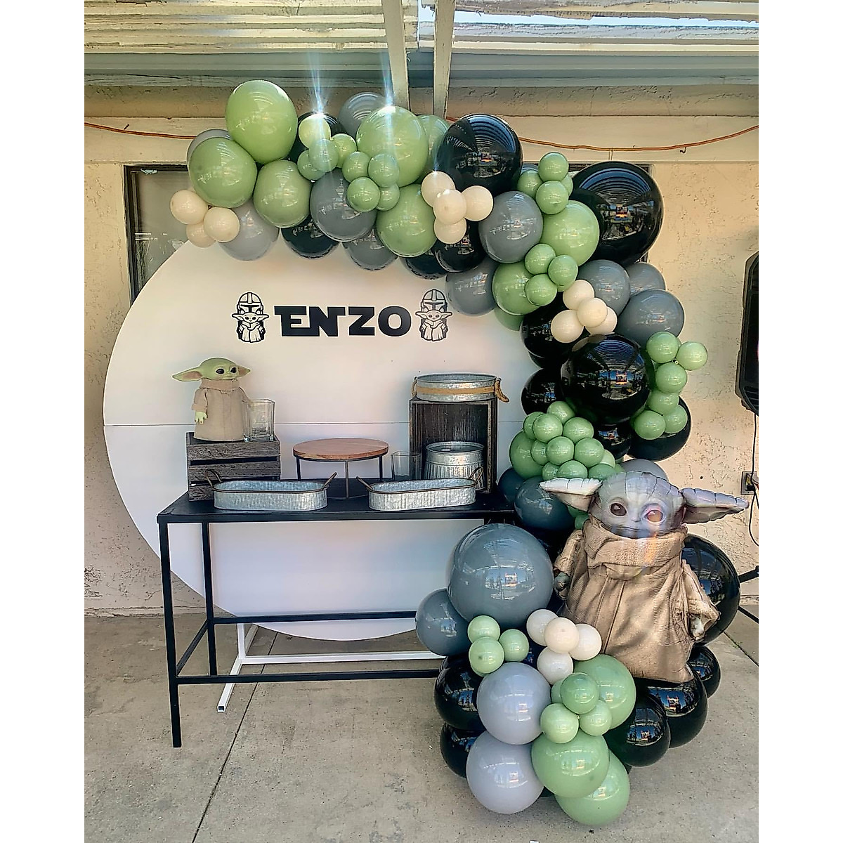 Baby Yo Theme Party Decoration Balloon Garland Set, Yo Birthday Party Supplies, Latex Balloons for Yo Theme Party Tropical Party Decorations Kids Baby Shower Birthday Party Supplies