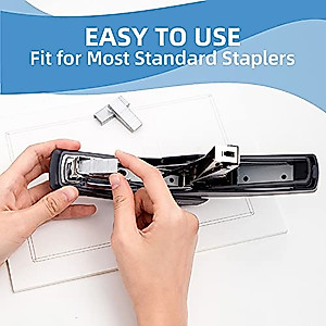 EZWORK Standard Staples, 1/4 inch Length, 25 Sheet Capacity, 10000 Staples, 10 Pack General Purpose Staple, Jam Free Sharp Chisel Point Staples for Most Standard Desktop Staplers (24/6, 1/4'' Length)