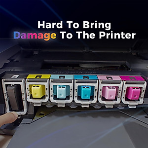 HOTCOLOR 02 Ink for HP 02 HP 02 Ink Cartridges for HP C6280 Ink cartridges Photosmart c7250 Ink C7200 C6180 C5280 (12 Pack + 1 Black)