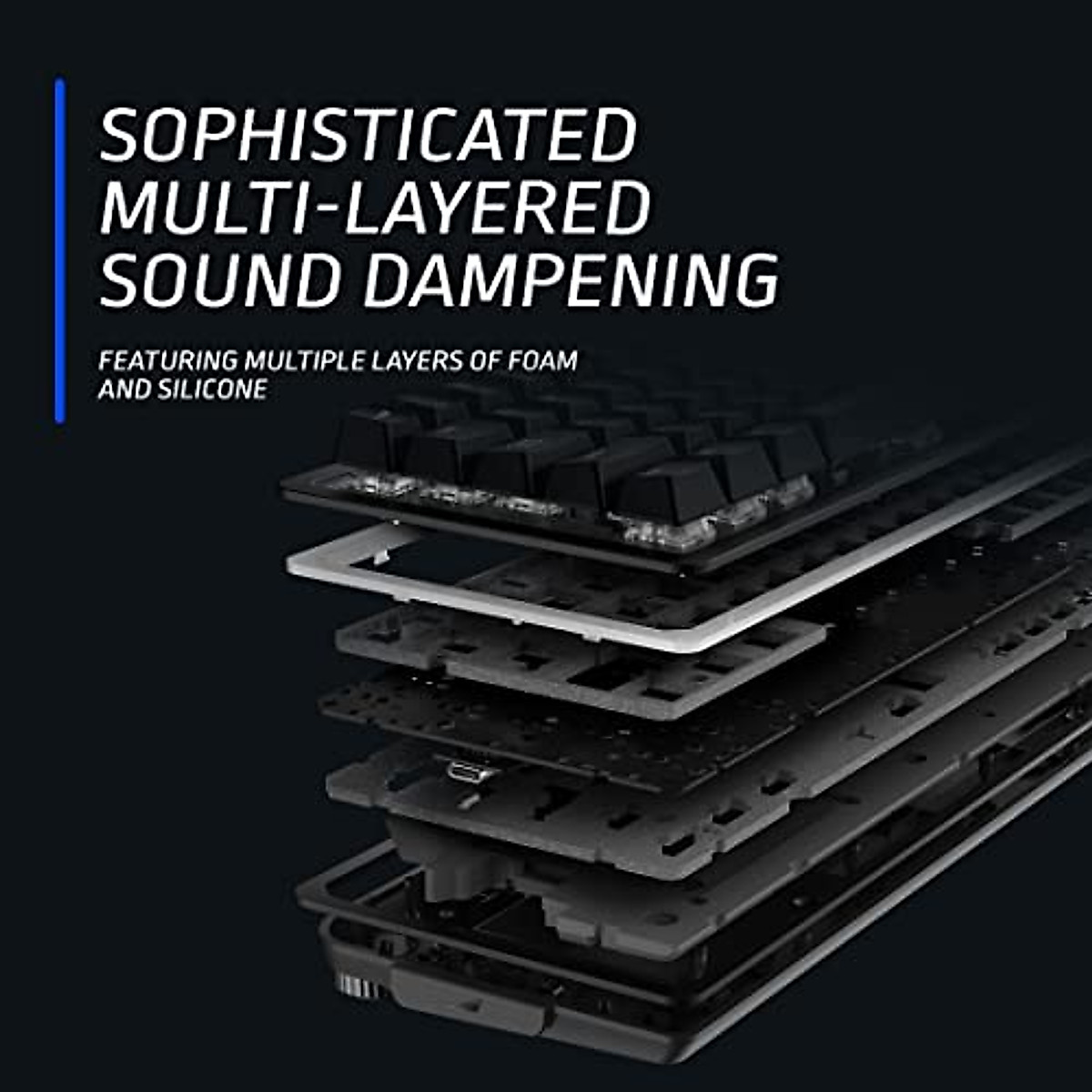 Mountain Everest 60 Compact RGB Gaming Keyboard - with Lubricated Hot-Swappable Mechanical Contacts and More Encore - US ANSI (Everest 60 | Touch 55, Quartz B)