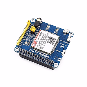 4G / 3G / GNSS HAT Module for Raspberry Pi Zero/Zero W/Zero WH/2B/3B/3B+ Based on SIM7600A-H, 4G Communication and GNSS Positioning Module Support LTE CAT4 up to 150Mbps for North America