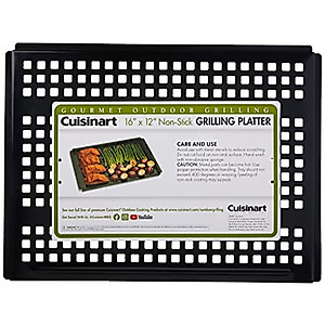Cuisinart CNP-411 Simply Grilling Nonstick Grilling Platter , Black 12" x 16"