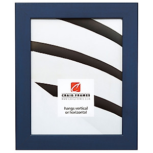 Craig Frames 26025 16 by 20-Inch Picture Frame, Smooth Wrap Finish, 1.26-Inch Wide, Blue