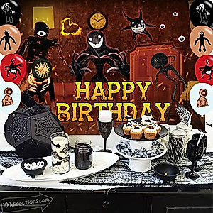 Doors Figure Game Birthday Party Decorations Supplies Doors Gaming Theme Backdrop Photography Background Banner Doors Figure Party Decoration - 5X7 FT