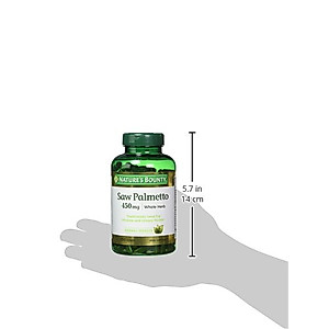 Nature's Bounty Saw Palmetto 450 mg Capsules 250 ea