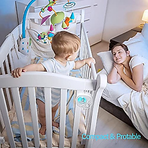 Yoobao White Noise Machine Baby, Portable Baby Sound Machine with 27 Soothing Sounds, Baby Sleep Soother with Night Light, Recording, Crying Sensor and Child Lock, USB Rechargeable