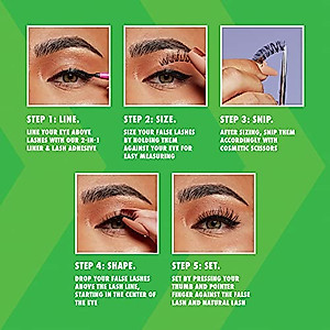 NYX PROFESSIONAL MAKEUP Jumbo Lash! Vegan False Eyelashes, Up to 12HR Wear, Reusable Fake Lashes - Fringe Glam