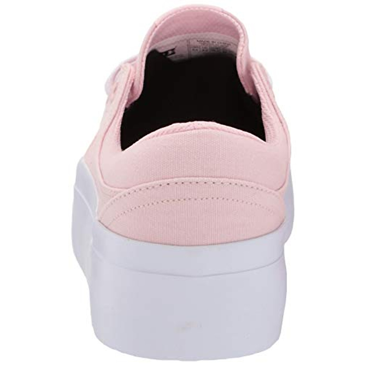DC womens Trase Platform Skate Shoe, Light Pink, 6.5 US