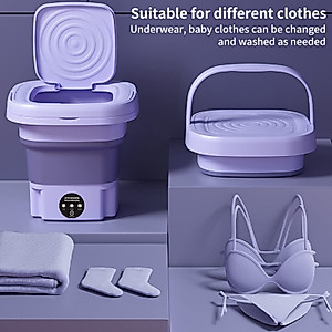Luxmars Portable Washing Machine 2024 Foldable Mini Washing Machine Half Automatic Small Washer for Baby Clothes|Underwear or Small Items