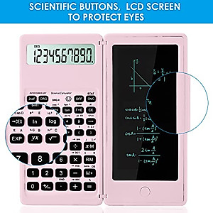Scientific Calculators,IPepul Multi-functional Pink Kawaii Calculator with Algebra, Trigonometry, and Calculus, Suitable for Students, Teachers, &Business Professionals, lead for School supplies（Pink）