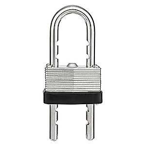BRINKS 172-40061 Laminated Steel Padlock with Adjustable Shackle, 40mm
