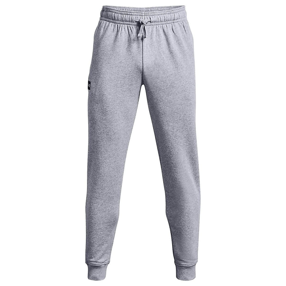 Under Armour Mens Rival Fleece Joggers , Mod Gray Light Heather (011)/Onyx White , XX-Large