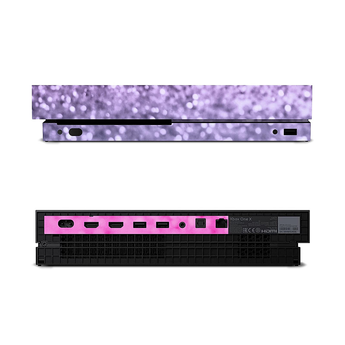 Head Case Designs Officially Licensed Monika Strigel Lavender Pink Art Mix Vinyl Sticker Gaming Skin Decal Cover Compatible With Xbox One X Console and Controller Bundle