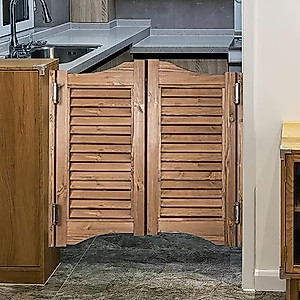 Cafe Swinging Doors, Interior Swing Solid Wood Door Saloon swinging Door,Self Closing Parlor Butler Door,Included with Auto Close Features, for Hallway Kitchen Restaurant Office Partition ( Size : W90