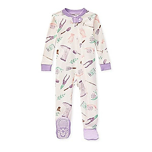 Burt's Bees Baby baby girls Ly28572-llt-12m and Toddler Sleepers, Garden Goods Lilac, 12 Months US