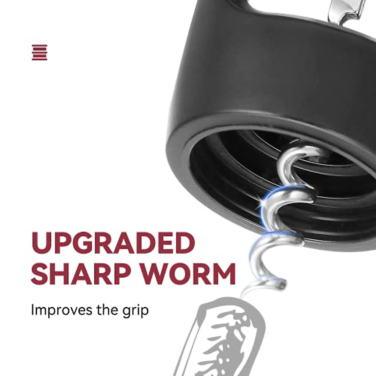 KITVINOUS Wine Opener, Premium Wing Corkscrew with No-Stick Worm, Multi-functional Wine Bottle Opener for Wine and Beer Bottles, Upgraded