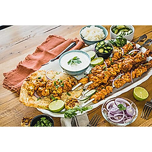 Napoleon 64008 Rotisserie Shish-Kebab Skewer Set Grill Accessory, Stainless Steel