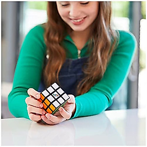 Rubik's Cube, Original 3x3 Puzzle Brain Teaser Fidget Toy with Removable Interchangeable Mod Stickers to Customize, for Adults & Kids Ages 8 and up