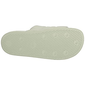 adidas Originals Women's Adilette Essential Slide Sandal, Linen Green/Linen Green/Linen Green, 8