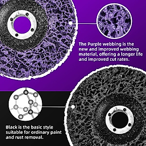 10 Pack Strip Discs 4 inch Quick Stripping Wheel Paint Stripper for Angle Grinder Clean and Remove Paint Coating Rust Welds Oxidation for Metal and Wood (4" x 5/8")