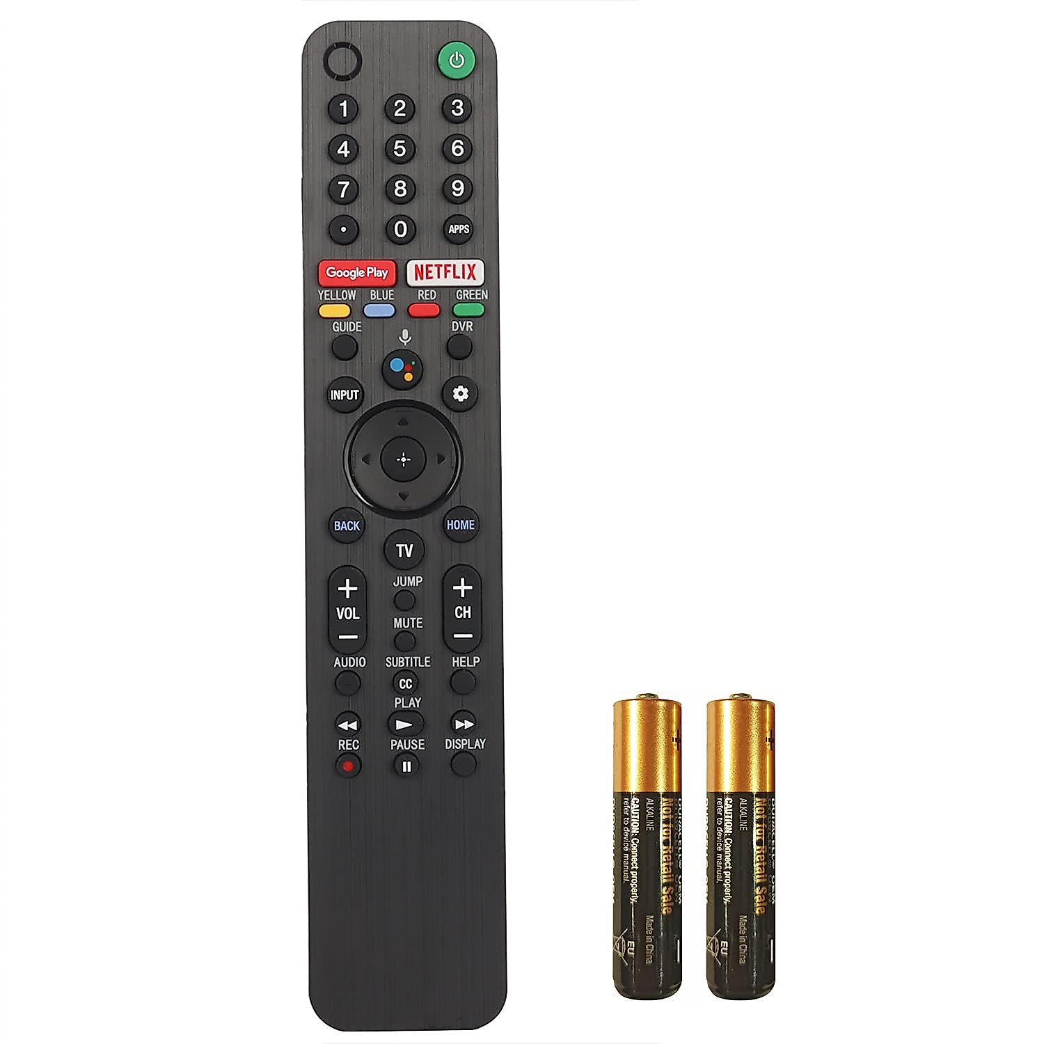 New RMF-TX500U RMFTX500U Voice Remote Control for Sony Smart TV KD55X9500G KD55X9000H KD65X9000H KD75X9500G KD85X9500G KD55X9500H Controller with Two Batteries