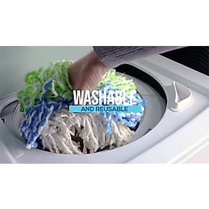 Simpli-Magic 79349 Spin Mop Kit with Three Mop Heads Included,16 x 11 x 11 inches, Red/Black