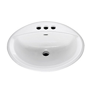 American Standard 0476028.020 Aqualyn Countertop Sink, White