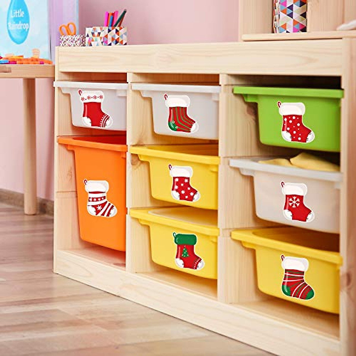 Whaline Colorful Christmas Mini Cut-Outs - 45 Pieces