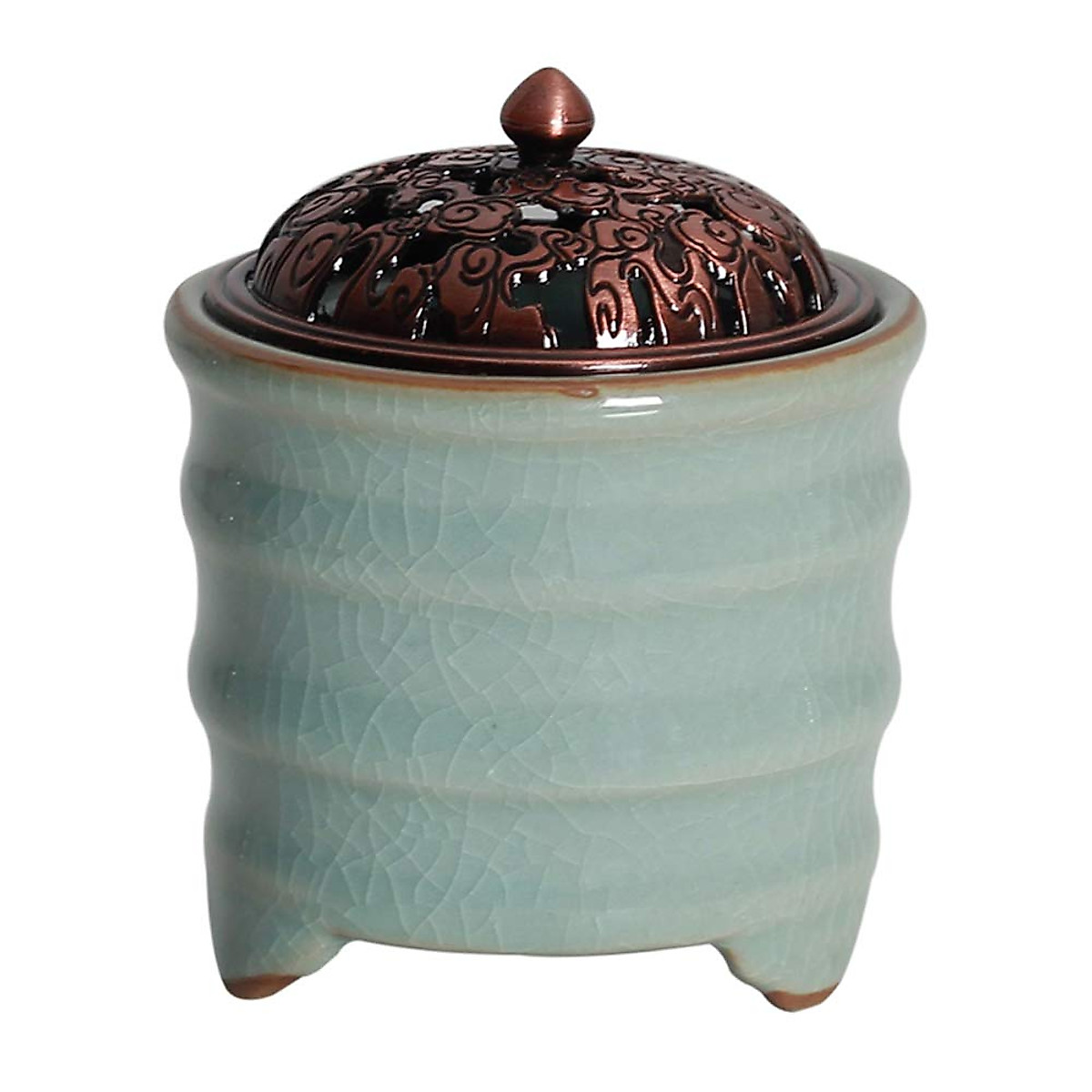 RXBFD Ceramic Electric Incense Burner - Timing Temperature Control Aromatherapy Furnace,Agarwood Essential Oil Burner,Home Porcelain,Balcony,Porch,Patio,Garden Essential