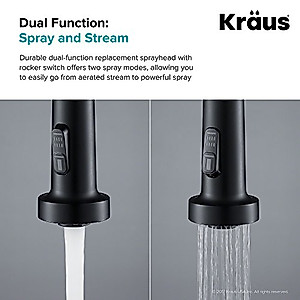 Kraus KFS-1MB Dual Function Kitchen Faucet Sprayer, Black