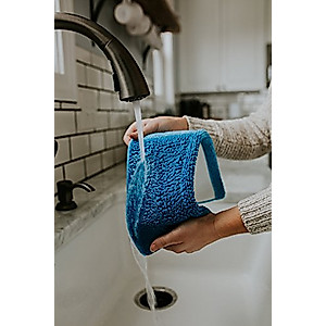 Zflow Ventures 18" Microfiber Wet and Dry Mop Pads 3-Pack - Premium Commercial Grade Washable Pads (18", Blue)