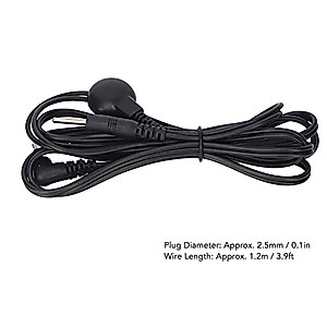 Demeras TENS Wire, Black 5pcs Safe Flexible Professional Portable Electrode Wire for Therapeutic Machine