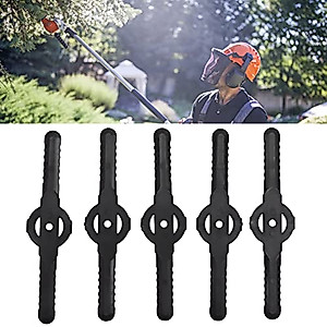 kemengsuer 30Pcs String Trimmer Head Blades, 5.5x1.3inch Plastic Cutter Blades Replacement, Electric Cordless Grass Trimmer Replacement for Garden Lawn