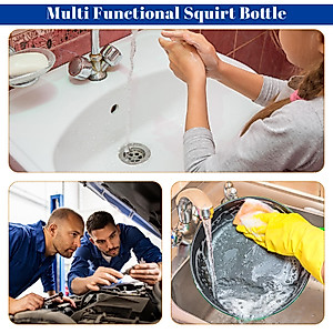 Dandat 24 Pcs Tattoo Squeeze Bottle, 250 ml/ 8.5 oz Lab Wash Bottle Colorful Plastic Safety Water Squirt Bottle Lash Rinse Cleaning Bottle Succulent Watering Irrigation Bottle for Indoor Plants