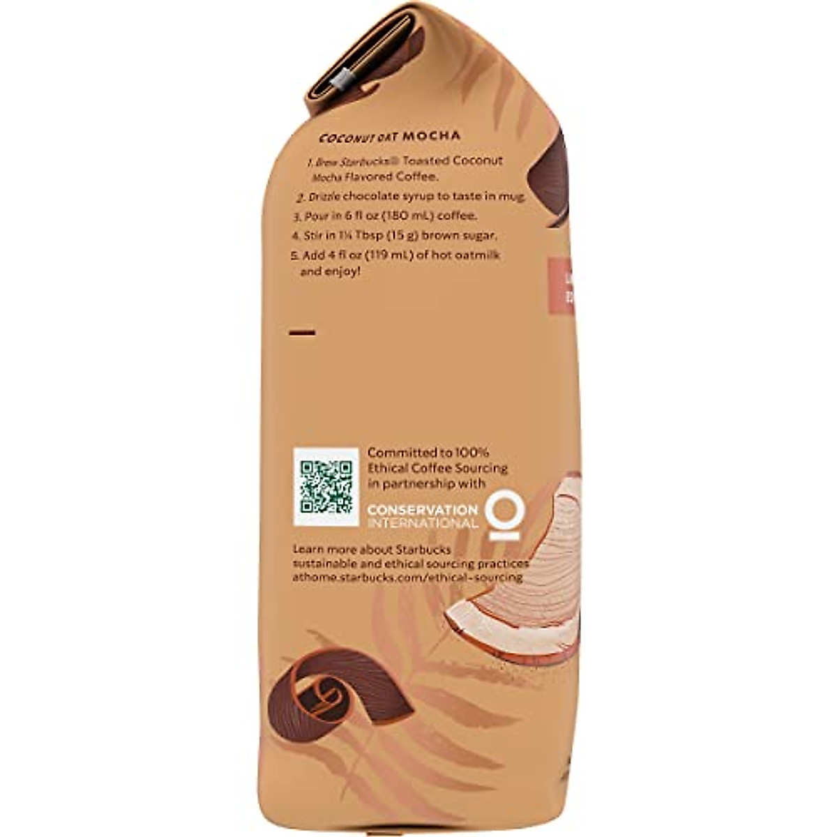 Starbucks Flavored Ground Coffee (Toasted Coconut Mocha, 11 oz (Pack of 2)