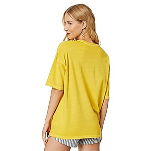 Billabong Women's Short Sleeve Graphic T-Shirt, Honeybee Hello Sunshine, Medium