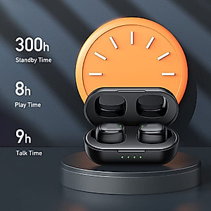 KENKUO Wireless Earbuds for Small Ear Canals, only 3g Light Weight, IPX6 Waterproof Bluetooth Ear Buds, Fast Charging Case, Wireless Earphones Compatible with Apple & Android, Purple