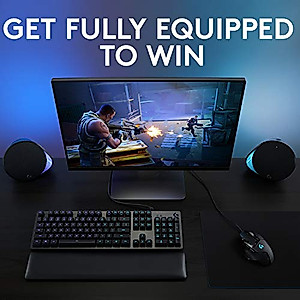 Logitech G502 HERO High Performance Wired Gaming Mouse, HERO 25K Sensor, 25,600 DPI, RGB, Adjustable Weights, 11 Programmable Buttons, On-Board Memory, PC / Mac, Black