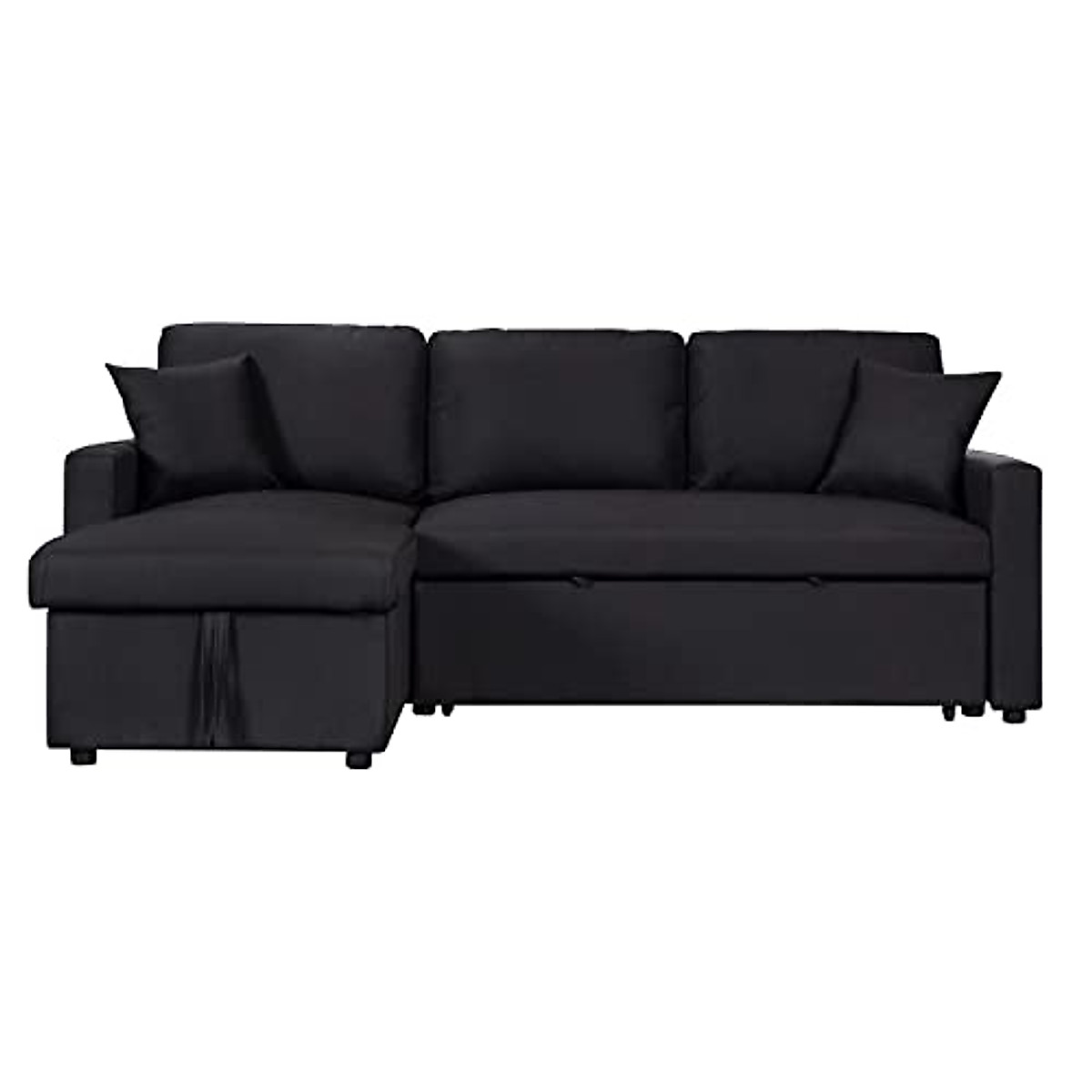 Lilola Home Paisley Sectional, Black