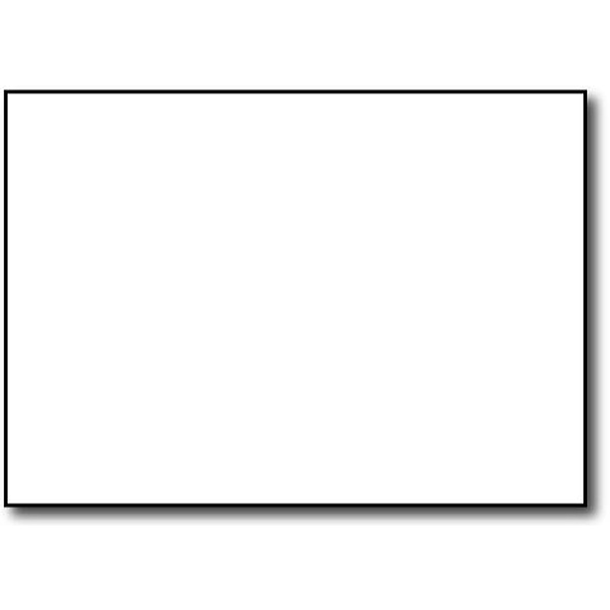 Heavyweight 80lb White 5" X 7" Cards/Invitations/Cardstock Sheets - 100 Pieces