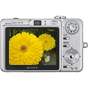 Sony Cybershot DSCW70 7.2MP Digital Camera with 3x Optical Zoom